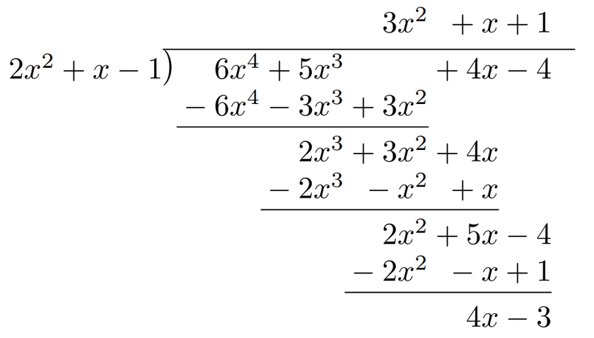 Polynomial Division | Brilliant Math & Science Wiki