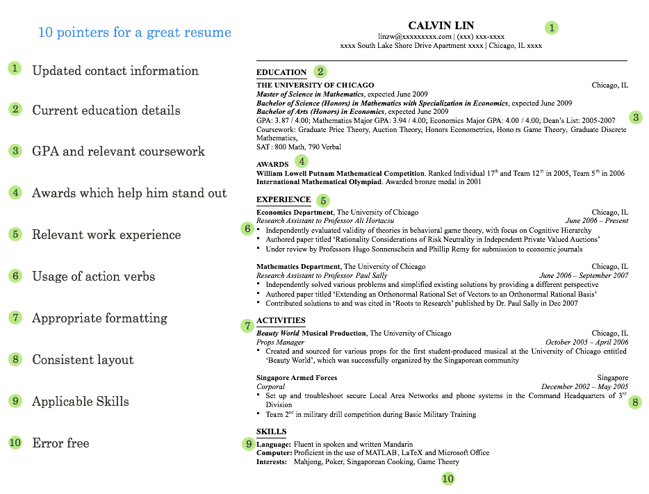 Writing a Resume | Brilliant Math & Science Wiki