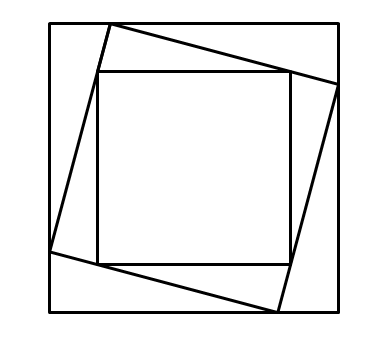 Area of Square Inside Two Concentric Squares - David Altizio | Brilliant